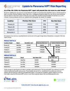 Panorama Risk Result – LifeLabs Genetics